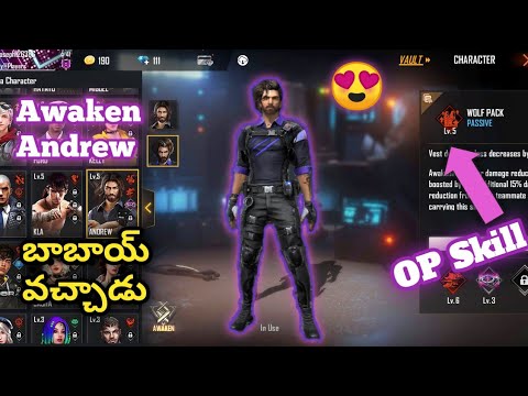 Awakening the Andrew Character || Free Fire Andrew Character Upgraded ...