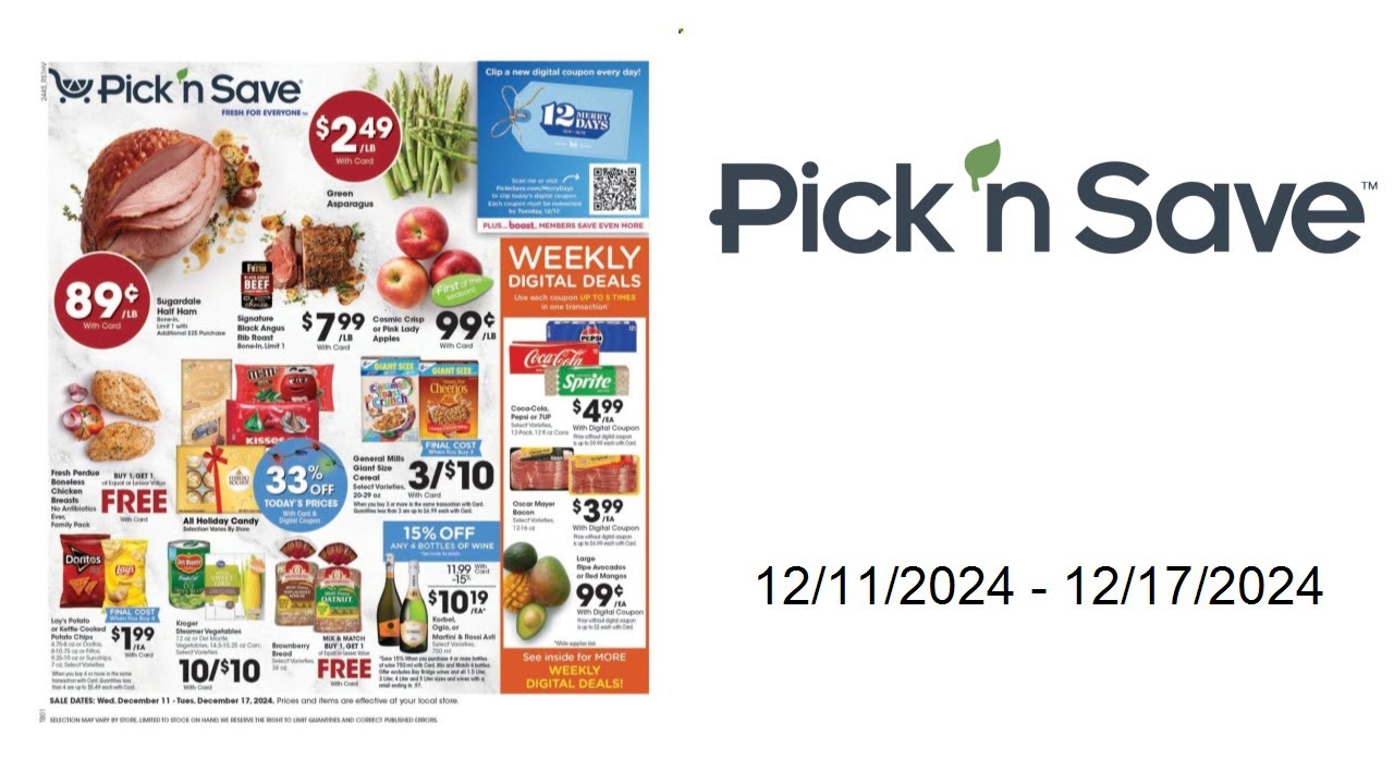 Pick 'n Save Weekly Ad - 12/11/2024 - 12/17/2024 - YouTube