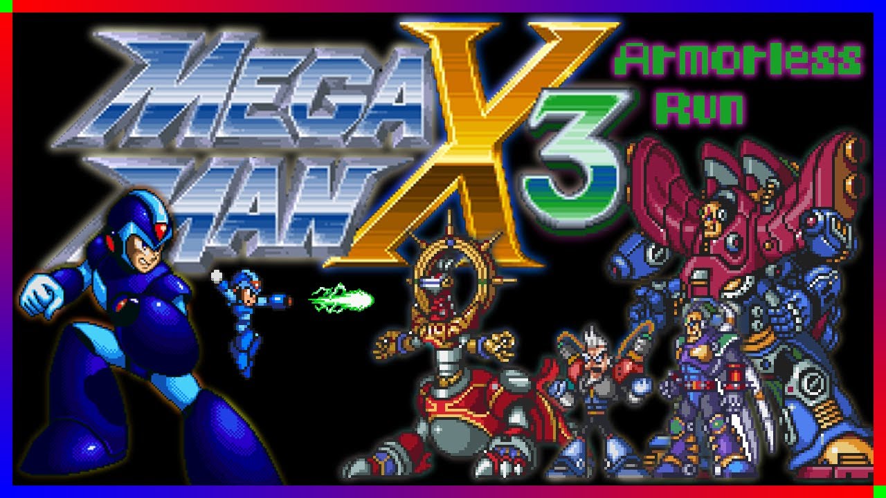 Mega Man X3 - Armorless, No Saber (FastRom) - YouTube