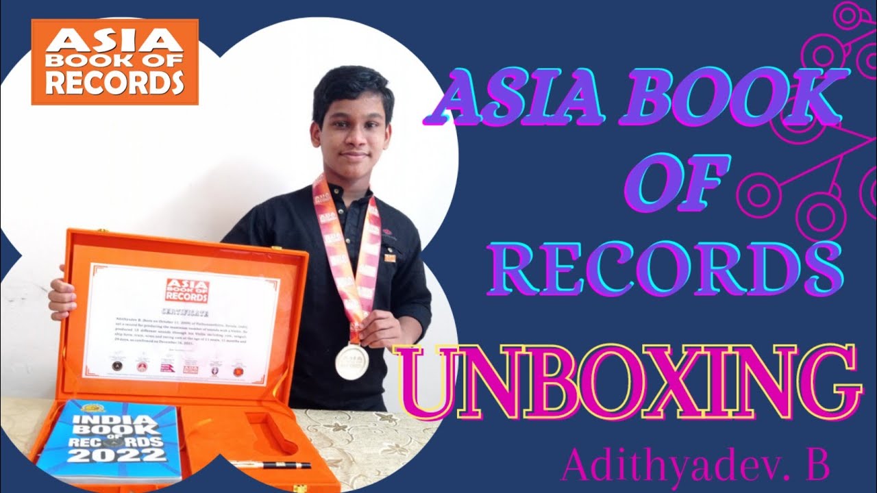 𝓐𝓼𝓲𝓪 𝓑𝓸𝓸𝓴 𝓸𝓯 𝓡𝓮𝓬𝓸𝓻𝓭𝓼 | Asia Book of Records Achivers Pack | Unboxing ...