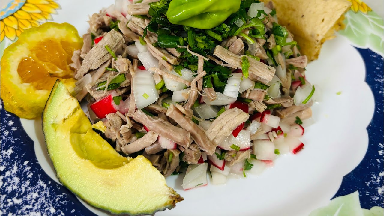 Tzic de res ( salpicón de res) - YouTube