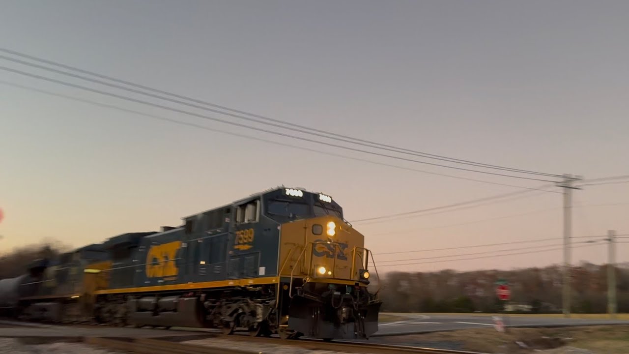 A Brand New Csx 7599 Leads Through Arington Tn On 11 23 2025 Youtube 7648