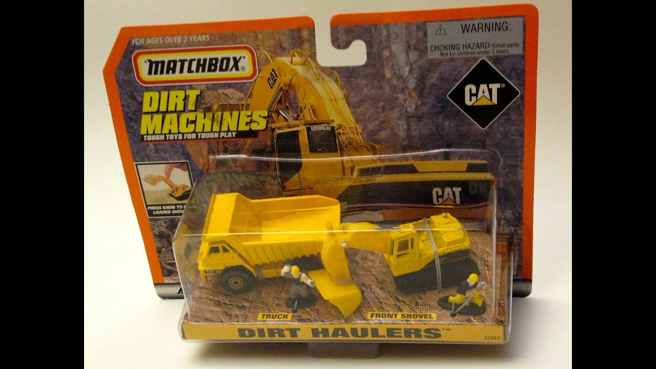 Matchbox Caterpillar Dirt Machines: Dirt Haulers REVIEW - YouTube