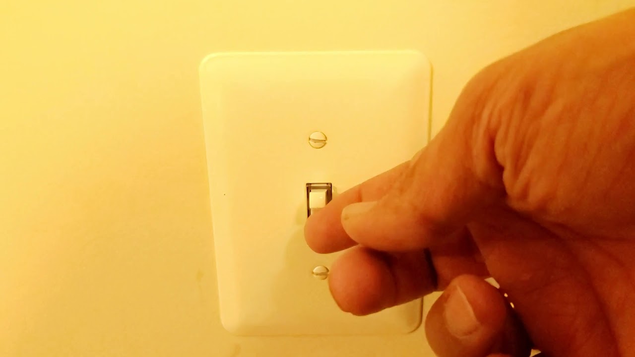 Illuminated Switch demo - glow in the dark switch - YouTube