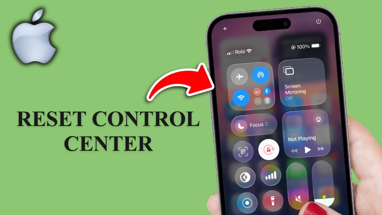 How to Reset the Control Center iOS 26 - YouTube