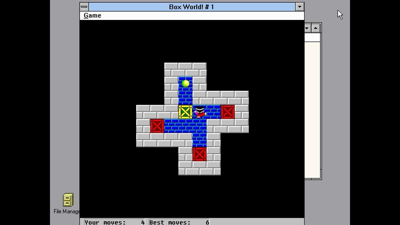 Box World #1 Solution [Windows 3.1 Playthrough] (1992) Jeng-Long Jiang ...