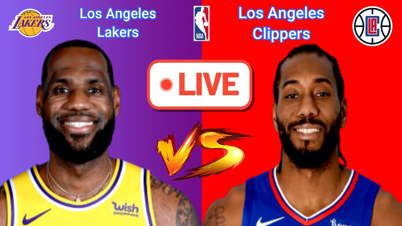 Los Angeles Clippers at Los Angeles Lakers NBA Live Scoreboard Interga ...