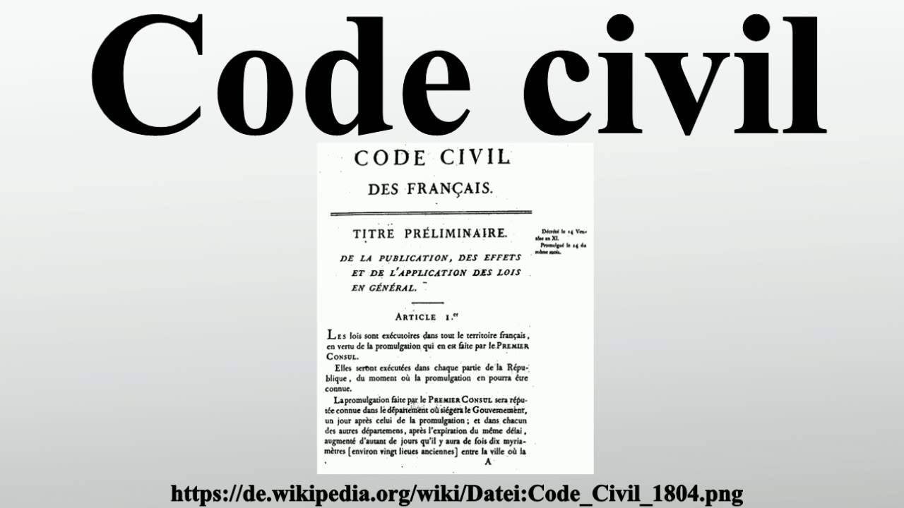 Code civil - YouTube