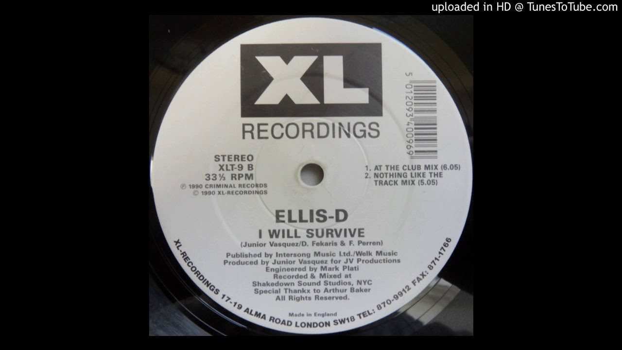 Ellis D - (Junior Vasquez) - I Will Survive (1989) - YouTube