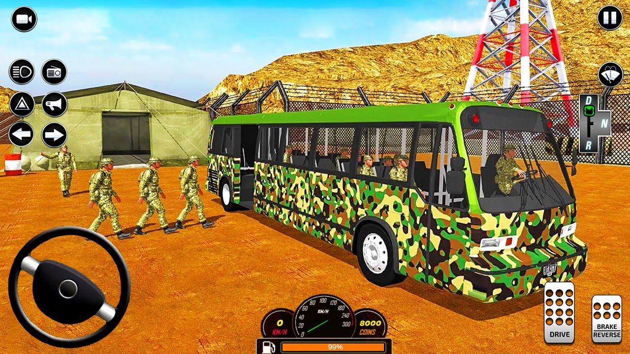 Army Bus Driver US Soldier Transport Duty 2020 - Offroad Bus Driving ...