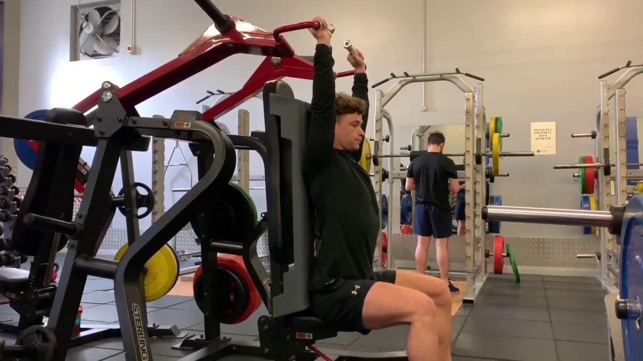 Exercise Tutorial - Plate Loaded Shoulder Press - YouTube