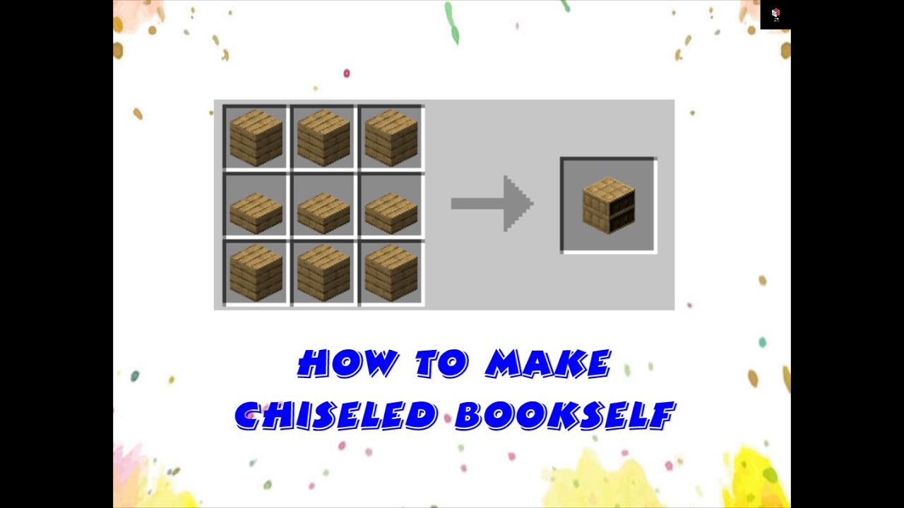 HOW TO MAKE CHISELED BOOKSELF 1.20 MINECRAFT - YouTube