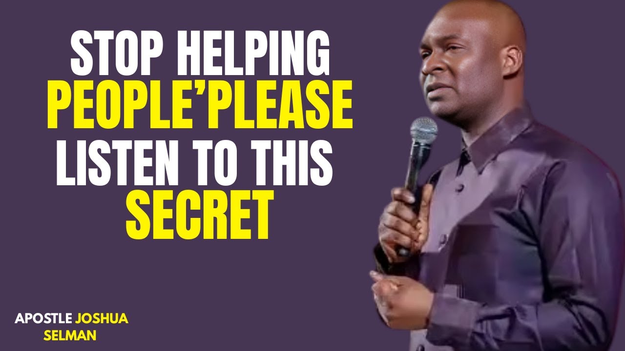 STOP HELPING PEOPLE, YOU NEED HELP TOO, LISTEN TO: #BEST# SPEECH BY # ...