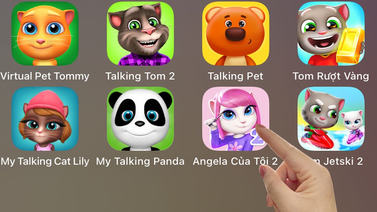 Talking Tom,Virtual Pet Tommy,My Talking Cat Lily,My Talking Panda ...