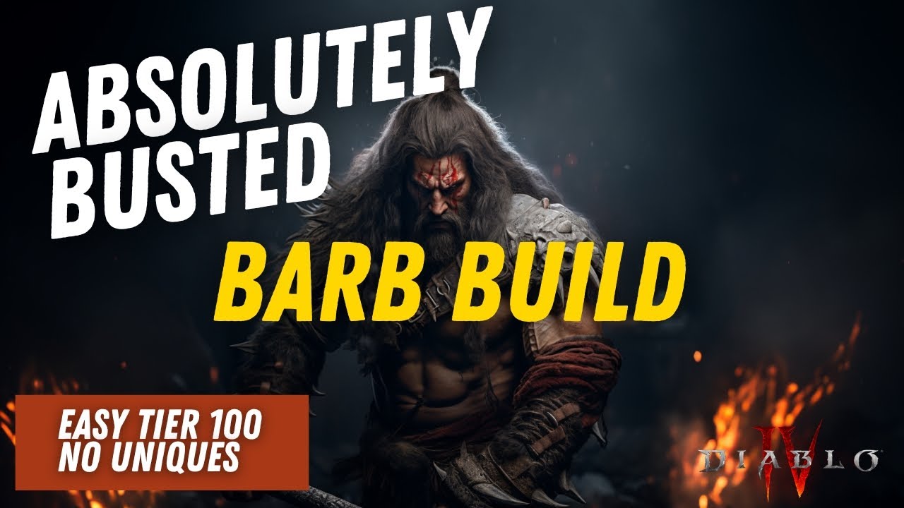 BEST Barbarian Build Found For Level 1-100! No Uniques Tier 100 Farming ...