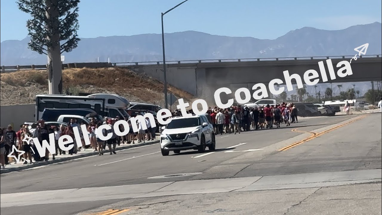 Red storm California Trump rally in Coachella - YouTube