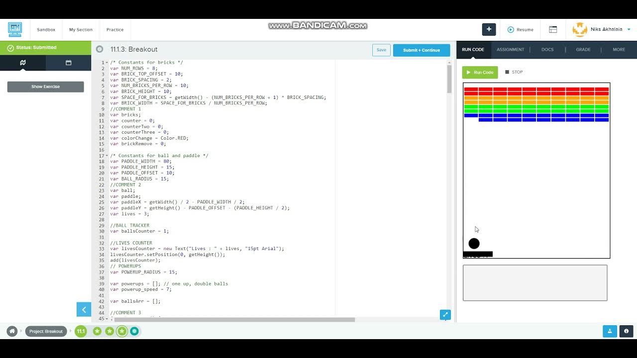 ფინალური პროექტი - CodeHS - YouTube