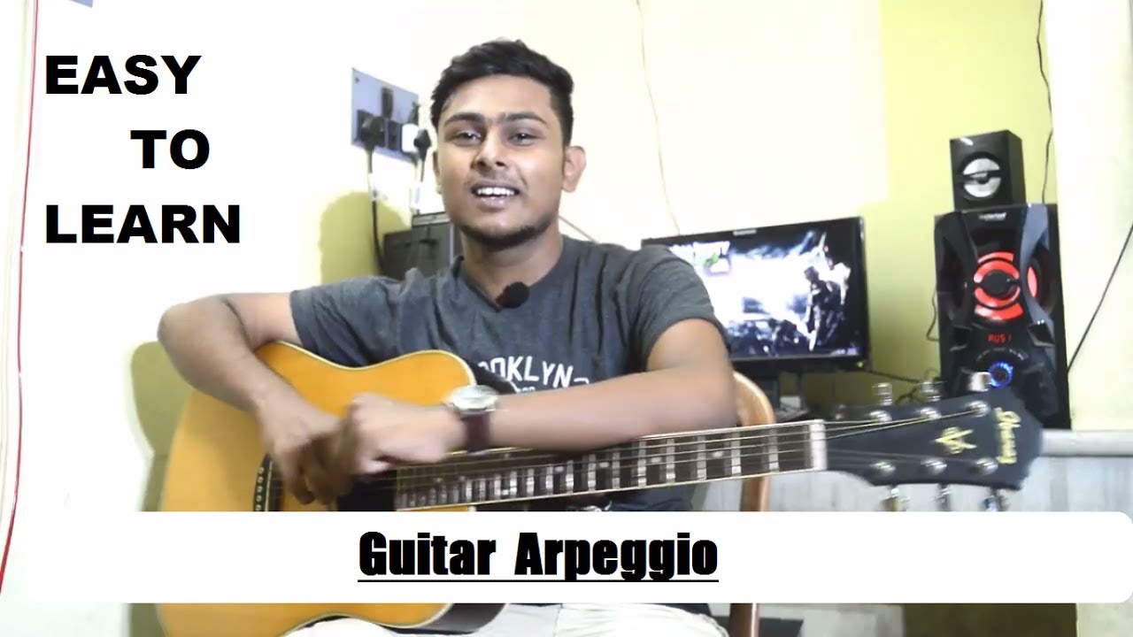 Tutorial 10:Guitar Arpeggio lesson-How to play-Beginner Acoustic Guitar ...