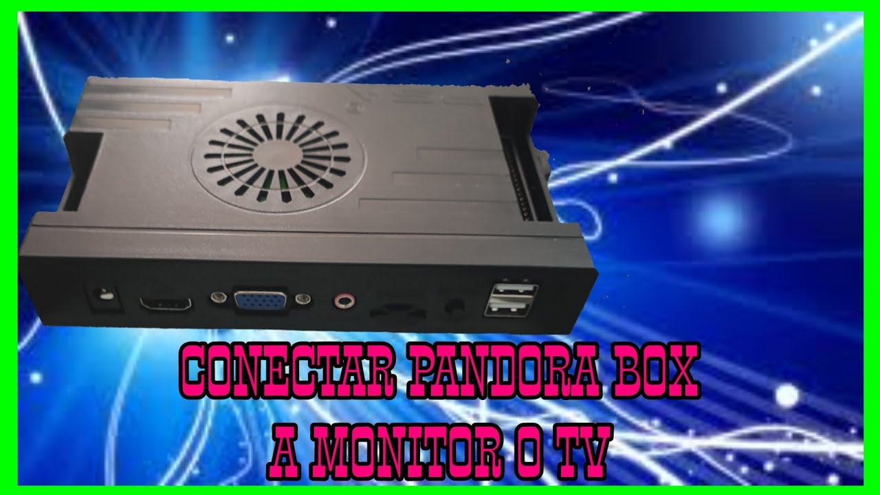 Como conectar Pandora Box pelada y mondada a monitor o televisión - YouTube