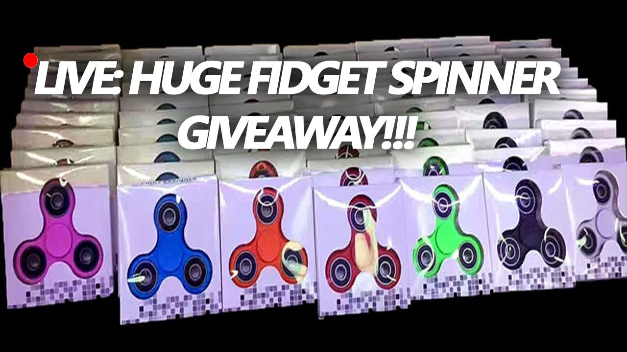 🔴 FIDGET SPINNER GIVEAWAY! LIVE! ALL COLOURS!🔴 - YouTube