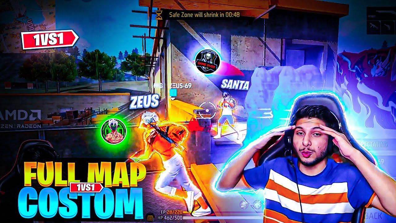 Ng Santa Fight Against Ng Zeus 🤯 Nonstop Gaming Full Map Costom 🔥 ...