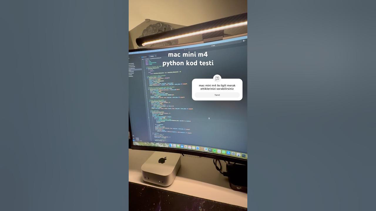 mac mini m4 ile python kod testi #macmini #m4 #macminim4 #python #apple ...