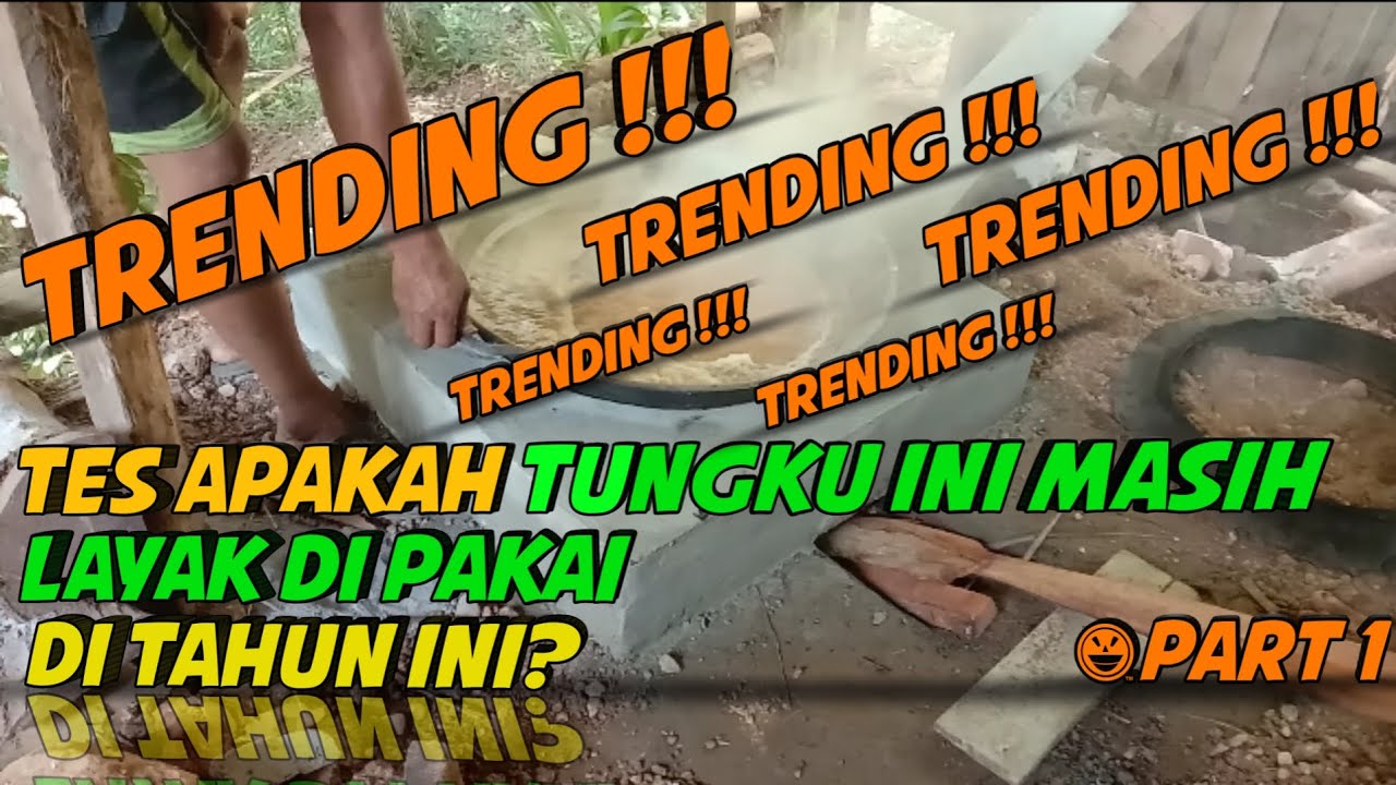 pertama kali menyalakan tungku kayu bakar tanpa asap || Tungku modern ...