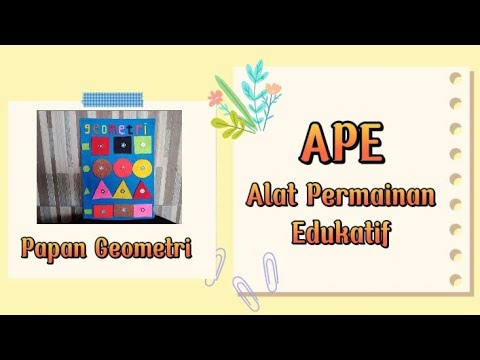 Cara pembuatan Papan Geometri | APE (Alat Permainan Edukatif) Untuk ...