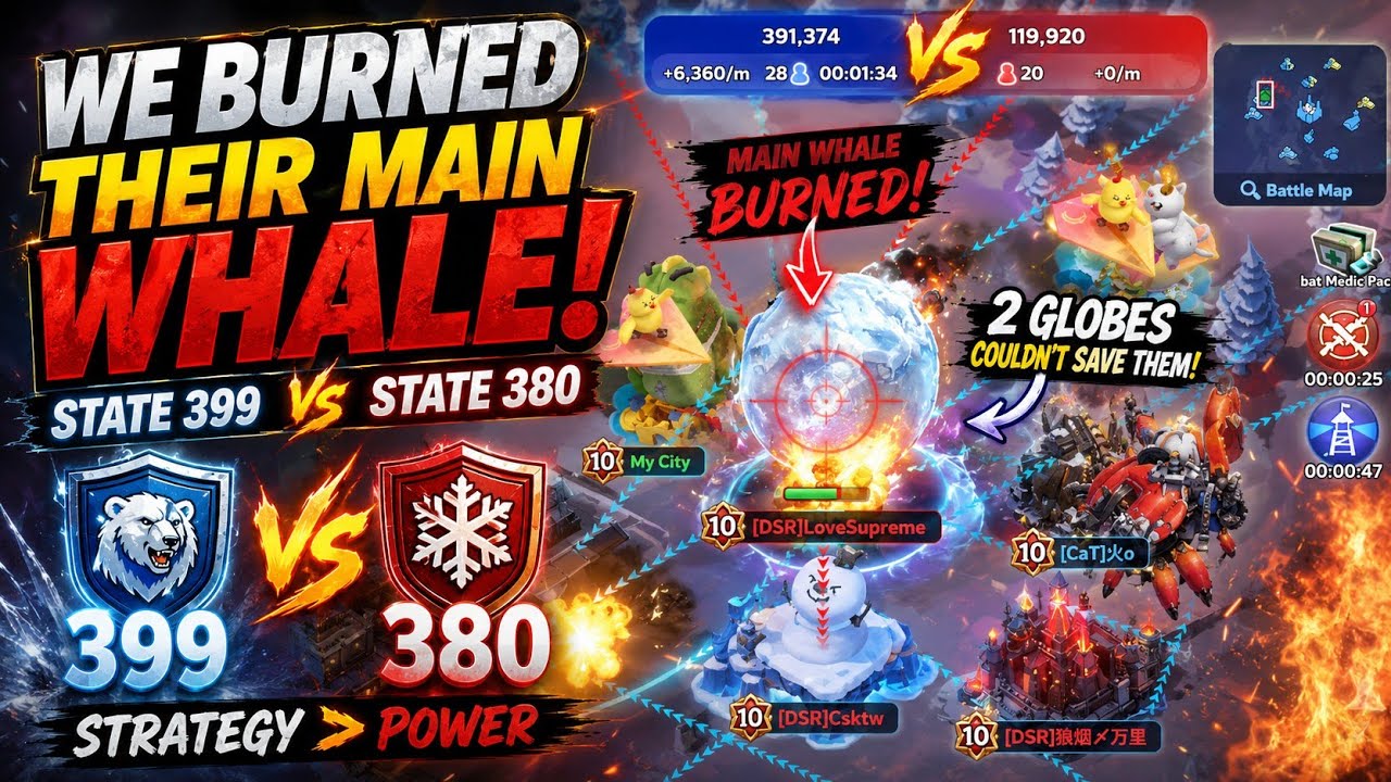 We Burned Their Main Whale! 🔥 | 399 vs 380 Foundry Battle | Whiteout ...
