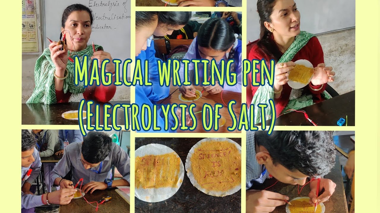 Magical writing pen ll Electrolysis of salt ll Neutralization Rxn ll ...