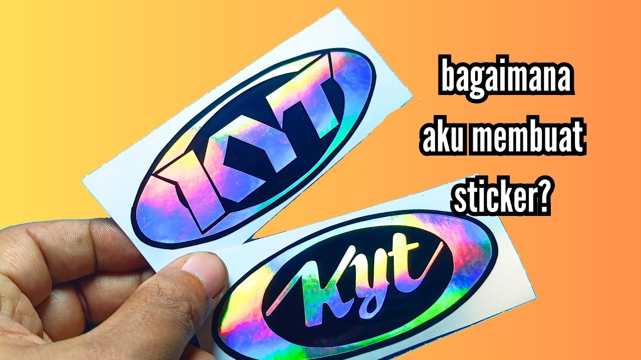 Cara Membuat Sticker Sendiri / Stiker Helm kyt / Tanpa Mesin / Stiker ...