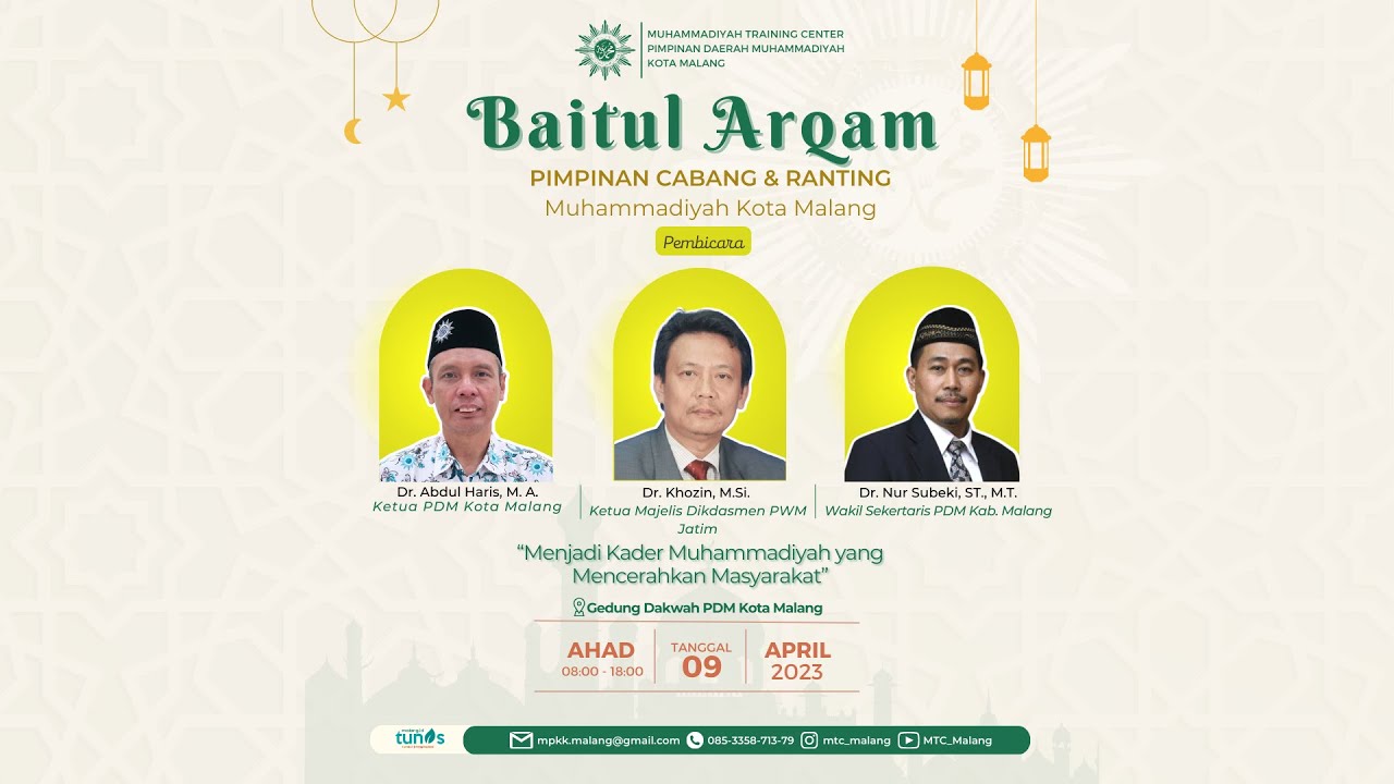 BA II Pimpinan Cabang dan Ranting Muhammadiyah Kota Malang - YouTube