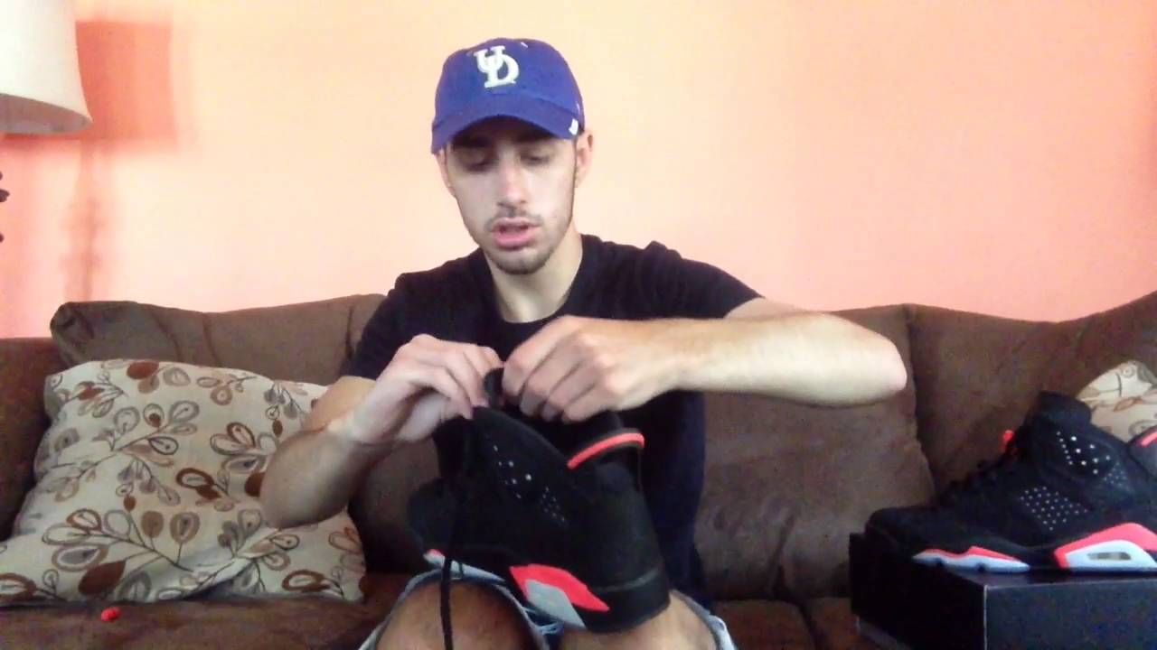 How to lace Air Jordan 6 - YouTube