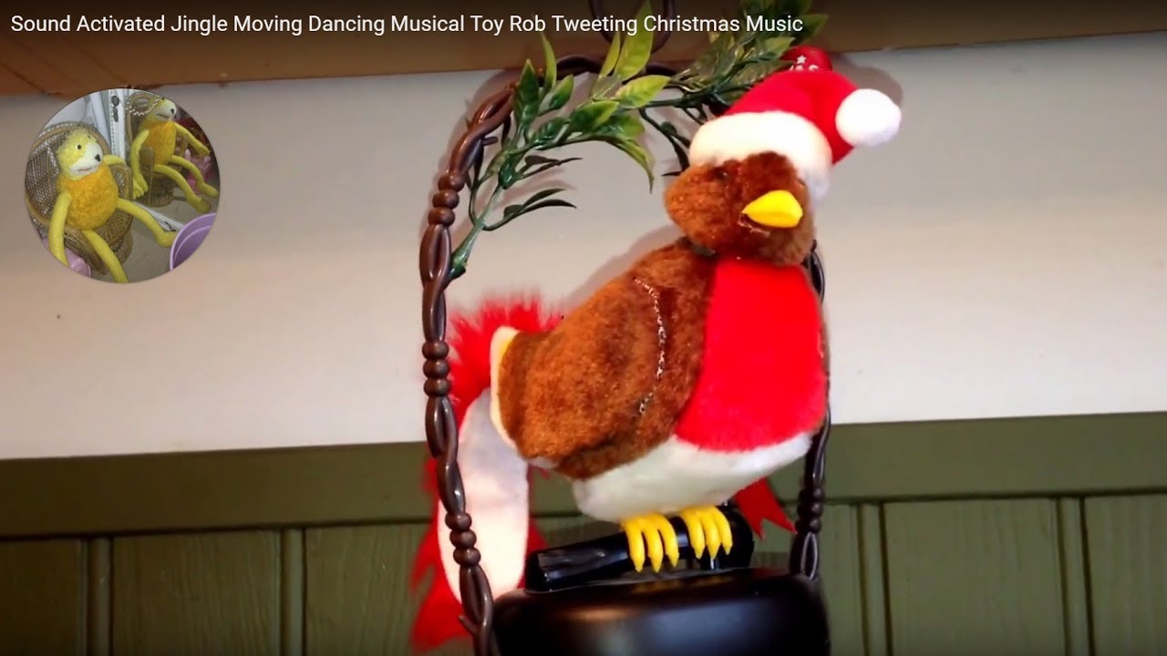 Sound Activated Jingle Moving Dancing Musical Toy Rob Tweeting ...