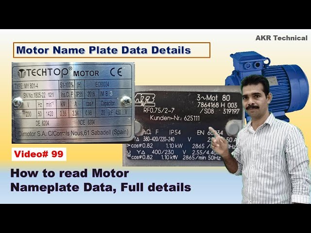 How To Read Motor Nameplate Data - Infoupdate.org