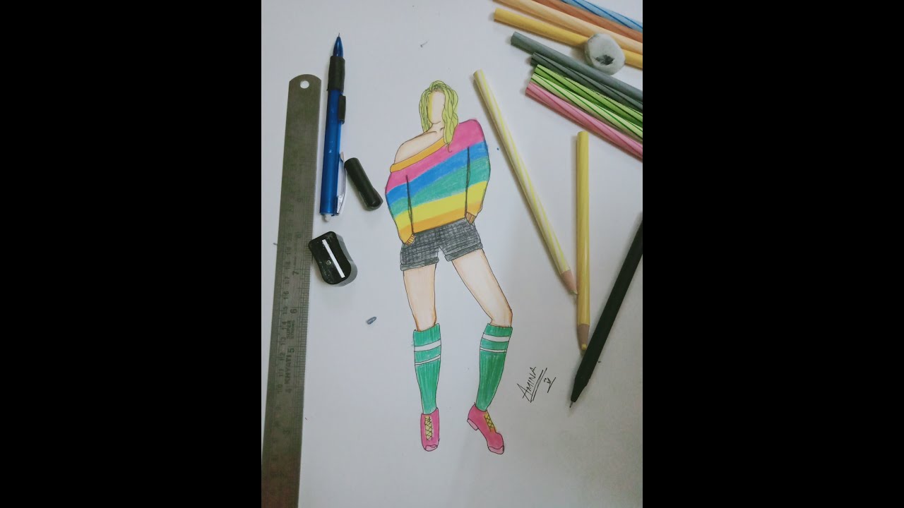 Fashion Illustration 7/ A classy swag look/ Fashion Designer/ Artist ...