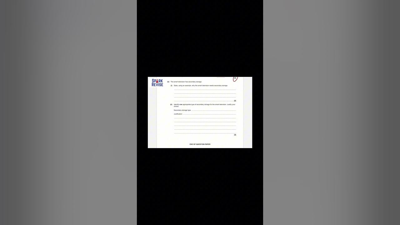 OCR Computer Science Paper 1 2022 Secondary Storage Walkthrough - YouTube