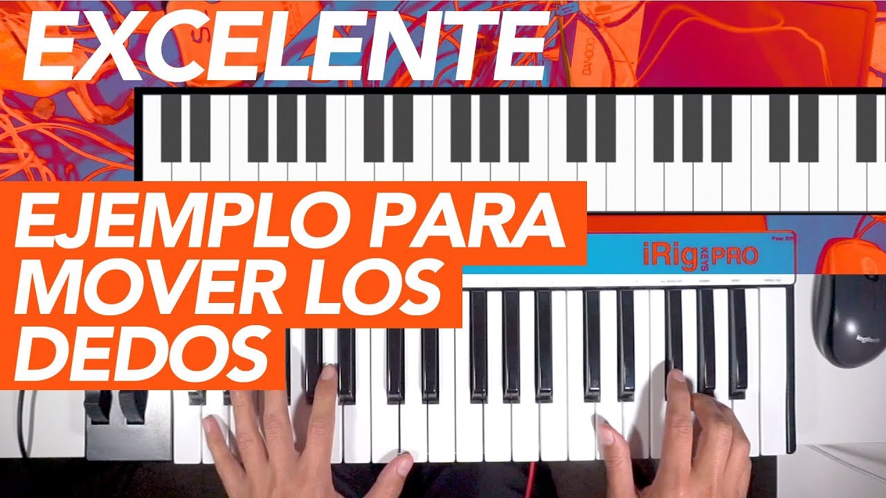 MIRA ESTE EJEMPLO COMO MOVER LOS DEDOS EN PIANO Y COMPONER MUSICA - YouTube