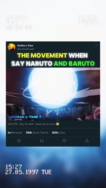 THE MOVEMENT WHEN SAY NARUTO AND BARUTO...🥶☠️#naruto #shortsviral # ...