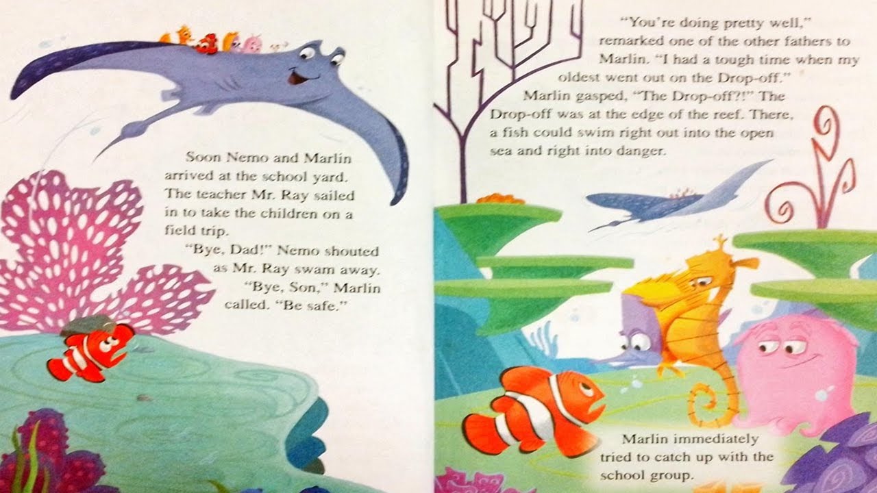 Kids Book Read A Loud - Finding Nemo Part 1 By Walt Disney - YouTube
