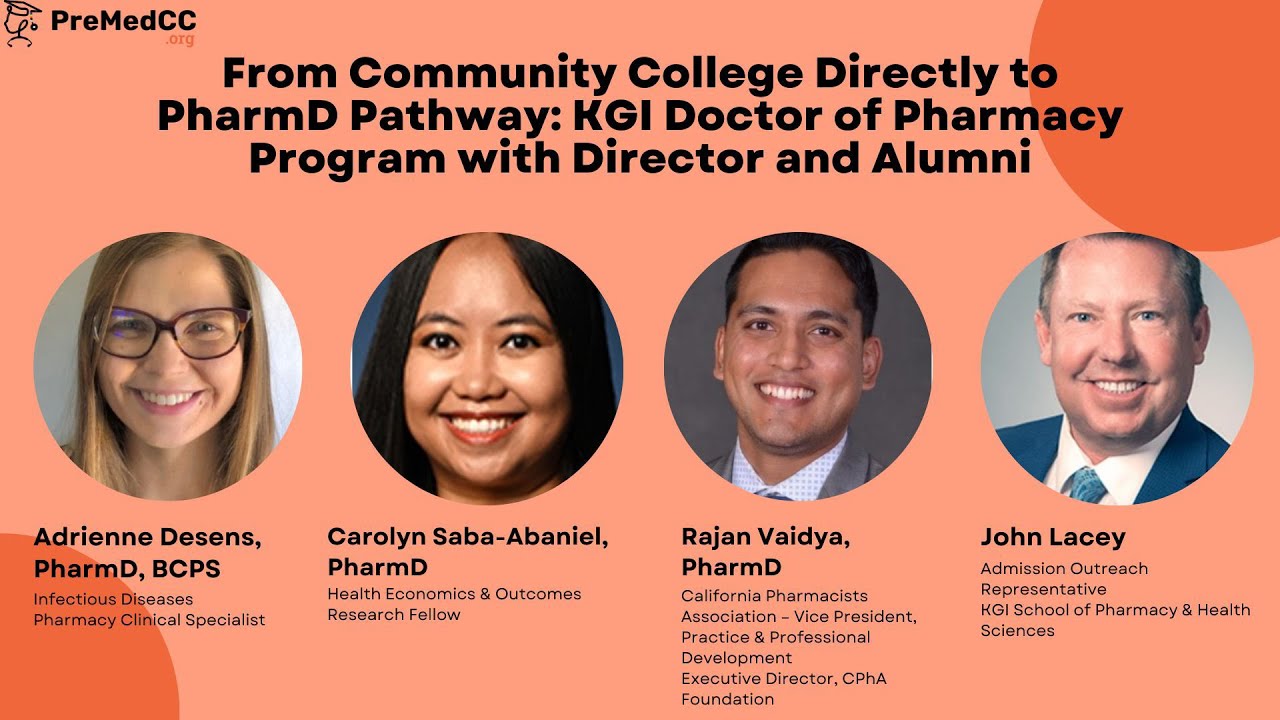 From Community College to PharmD: KGI Doctor of Pharmacy Program with ...