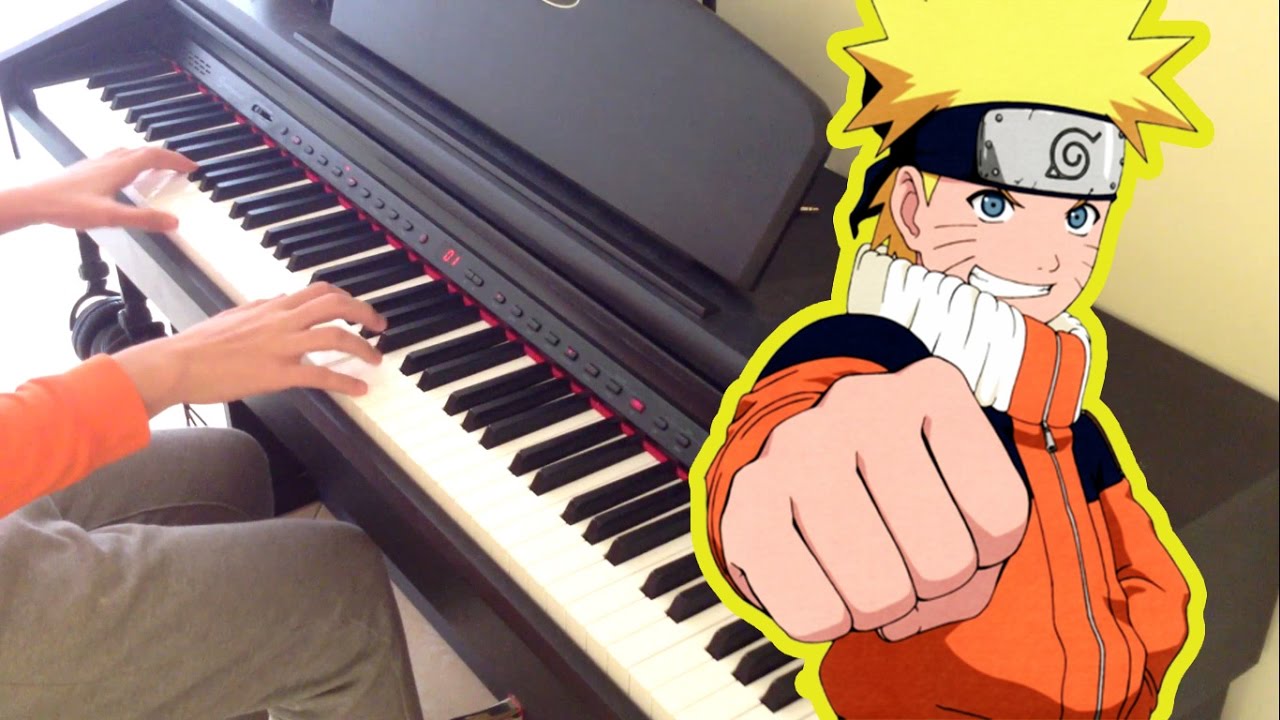 Naruto Theme - The Raising Fighting Spirit - Goku Anime Piano - YouTube