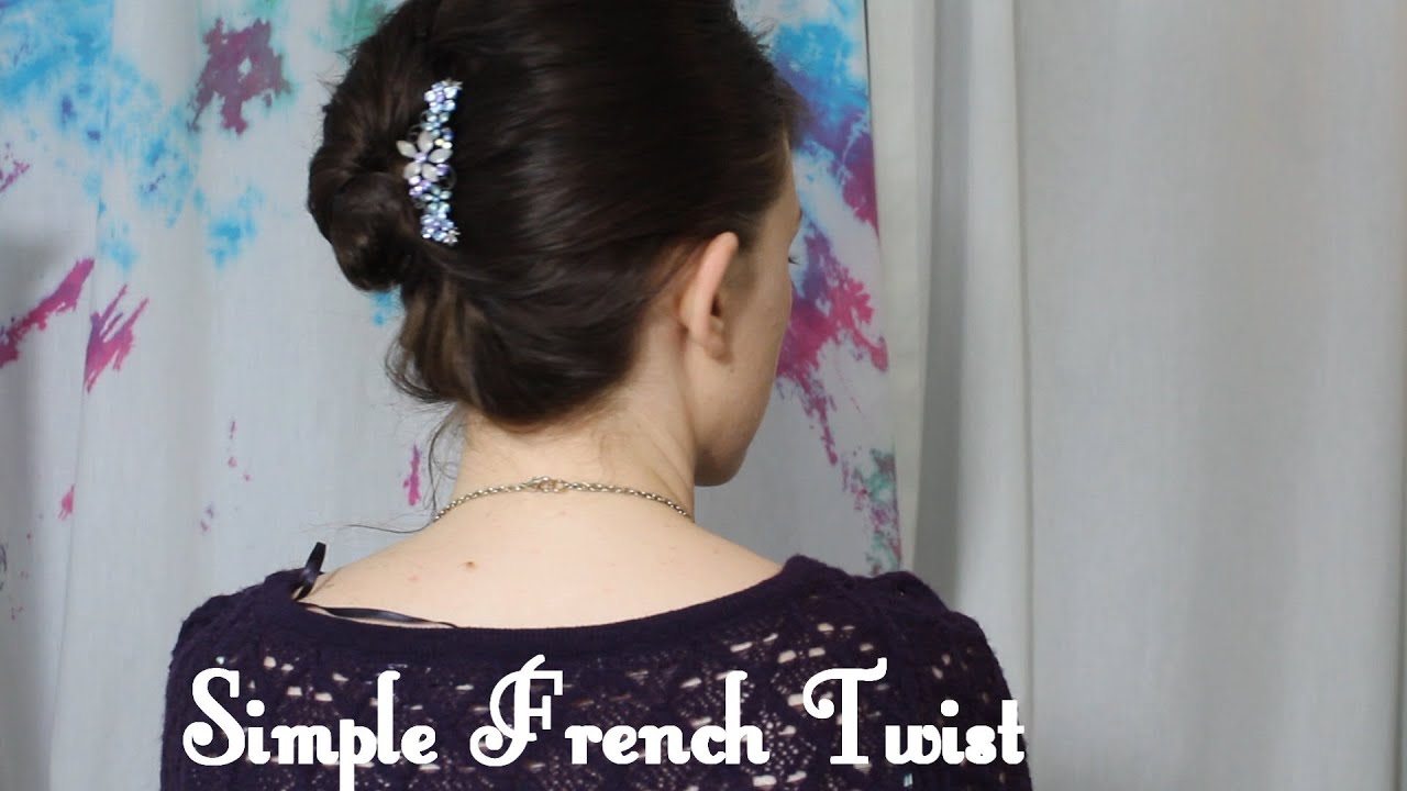 Easy French Twist How-To Hairstyle Tutorial - YouTube