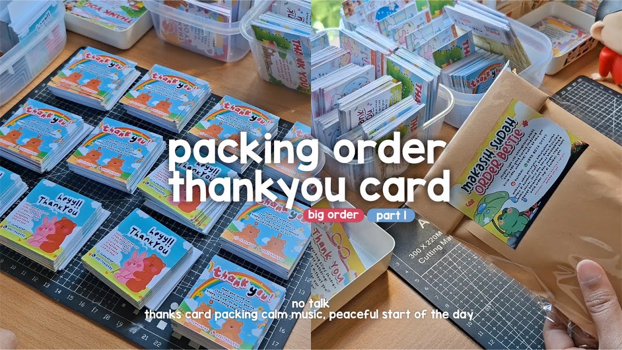 A calm morning packing session ☕📦 | your orders make my day 💌 - YouTube