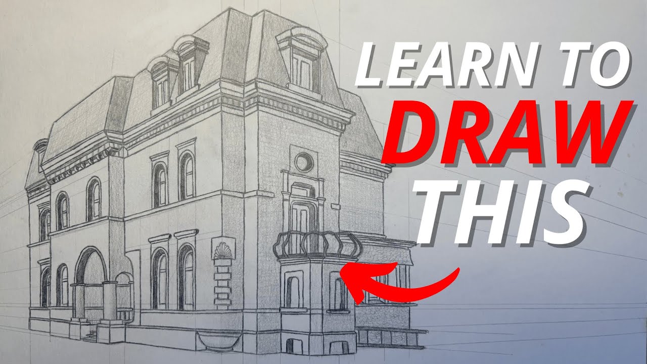 2 Point Perspective for Beginners | Easy Drawing Tutorial - YouTube