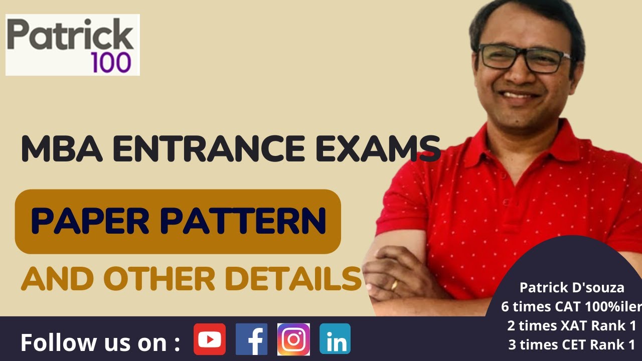 MBA Entrance Exams | Paper Pattern and other details | Prepare for MBA ...