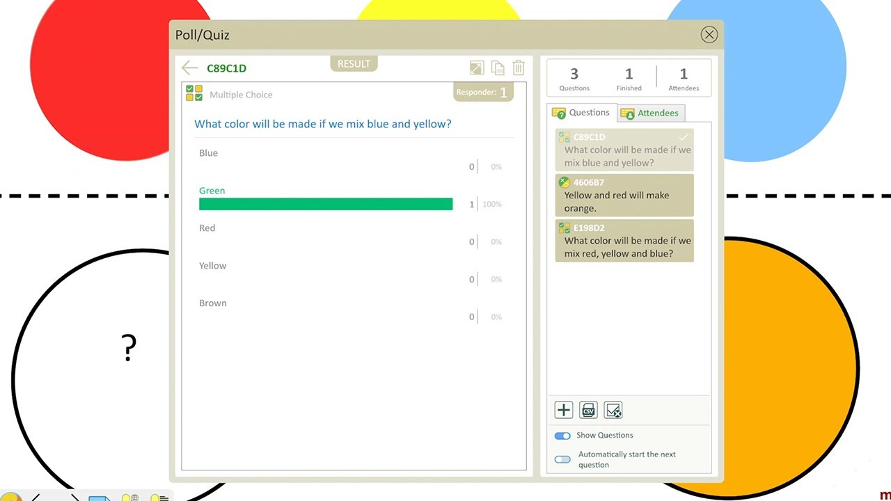 myViewBoard: Using the Poll Quiz Tool (Whiteboard Windows Only) - YouTube