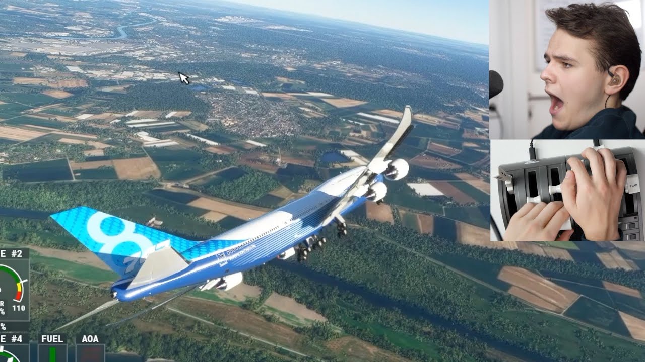 No CONTROL Of The Plane - Flying With Differential Thrust - YouTube