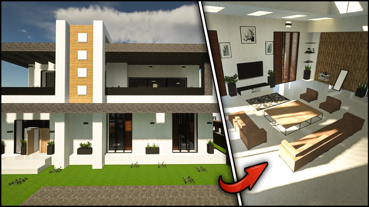 I BUILD $1,000,000 MODERN HOUSE IN MINECRAFT | Ultimate Immersion ...