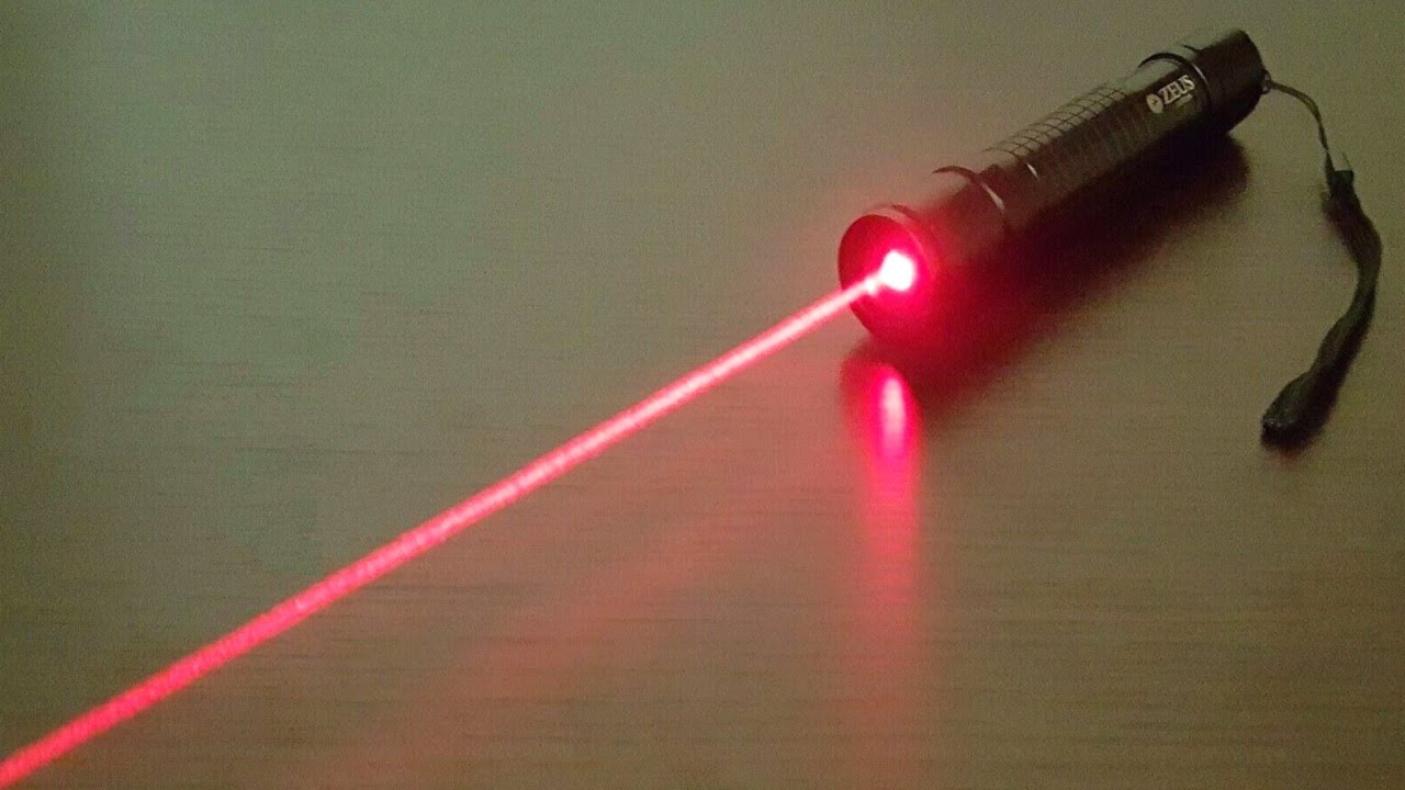 Zeus Lasers Powerful 650nm Red Laser Pointer 300mW Burning Visible Beam ...